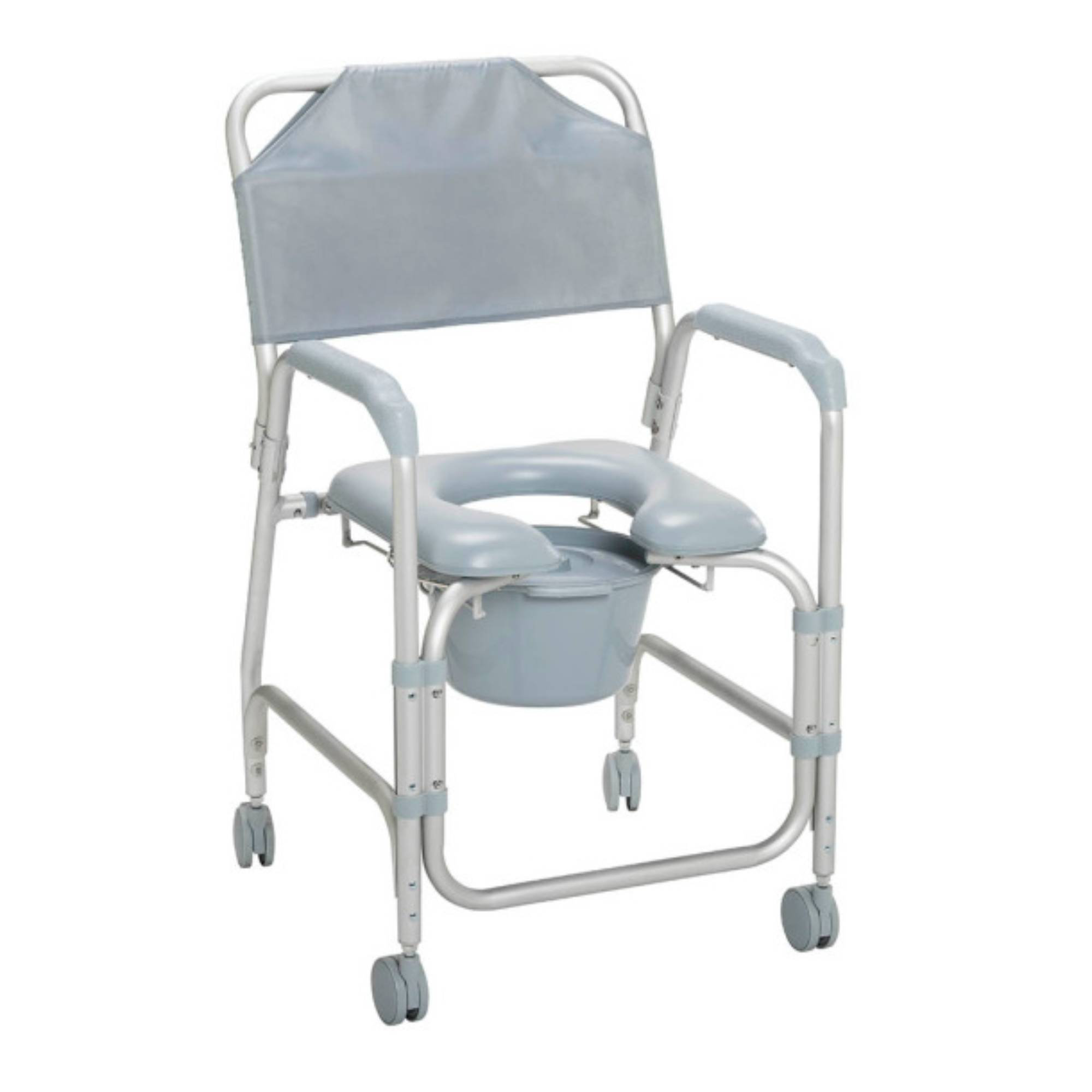 Drive Medical Lightweight Portable Shower Commode Chair With Casters ...