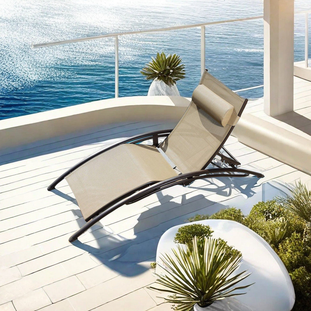 Orren Ellis Dearriba Outdoor Aluminium Alloy Chaise Lounge | Wayfair