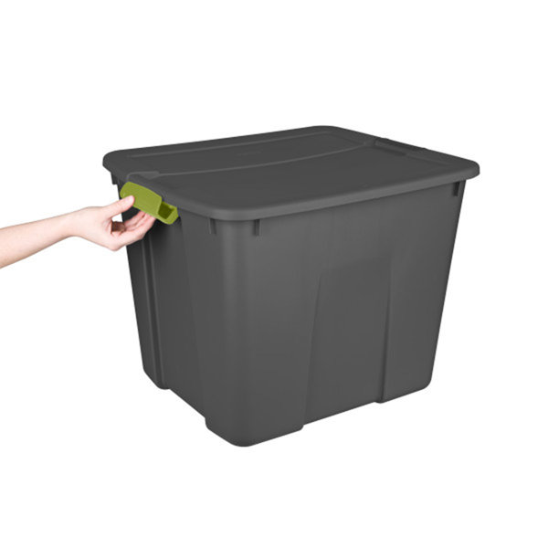 Sterilite 20 Gallon Stackable Plastic Storage Tote Bin with Lid ...