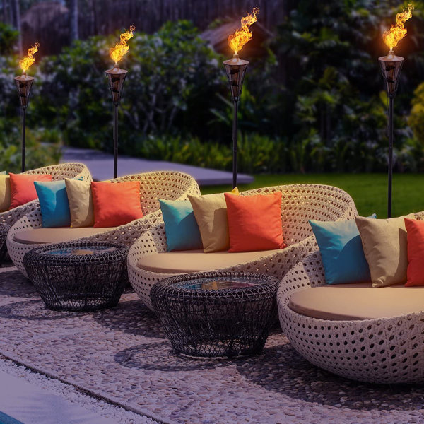 Sorbus Outdoor Metal Patio Torches – Use For Deck, Patio, Back Yard ...