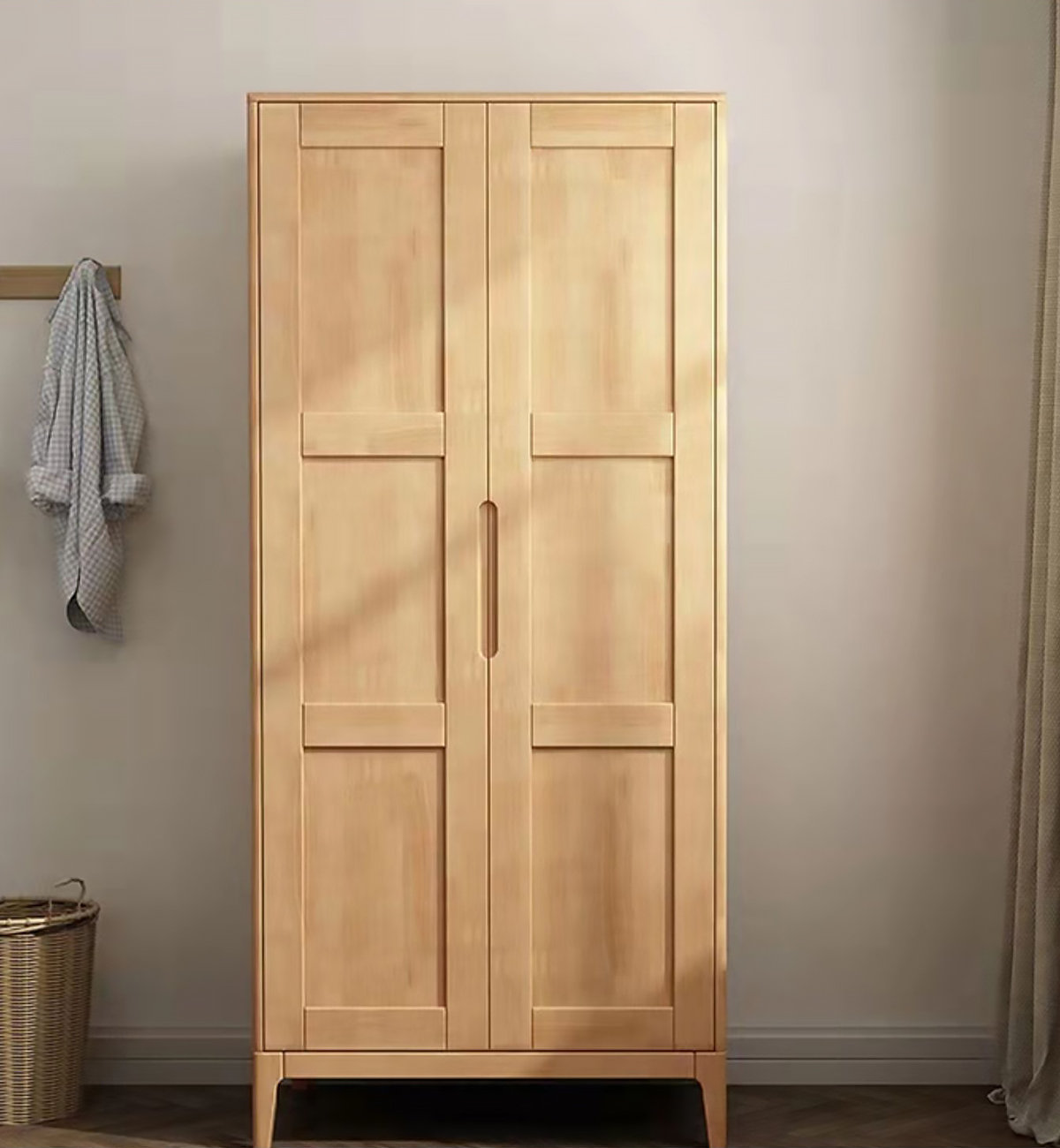 Corrigan Studio Modern and Simple Mongolian Scots Pine Wardrobe ...