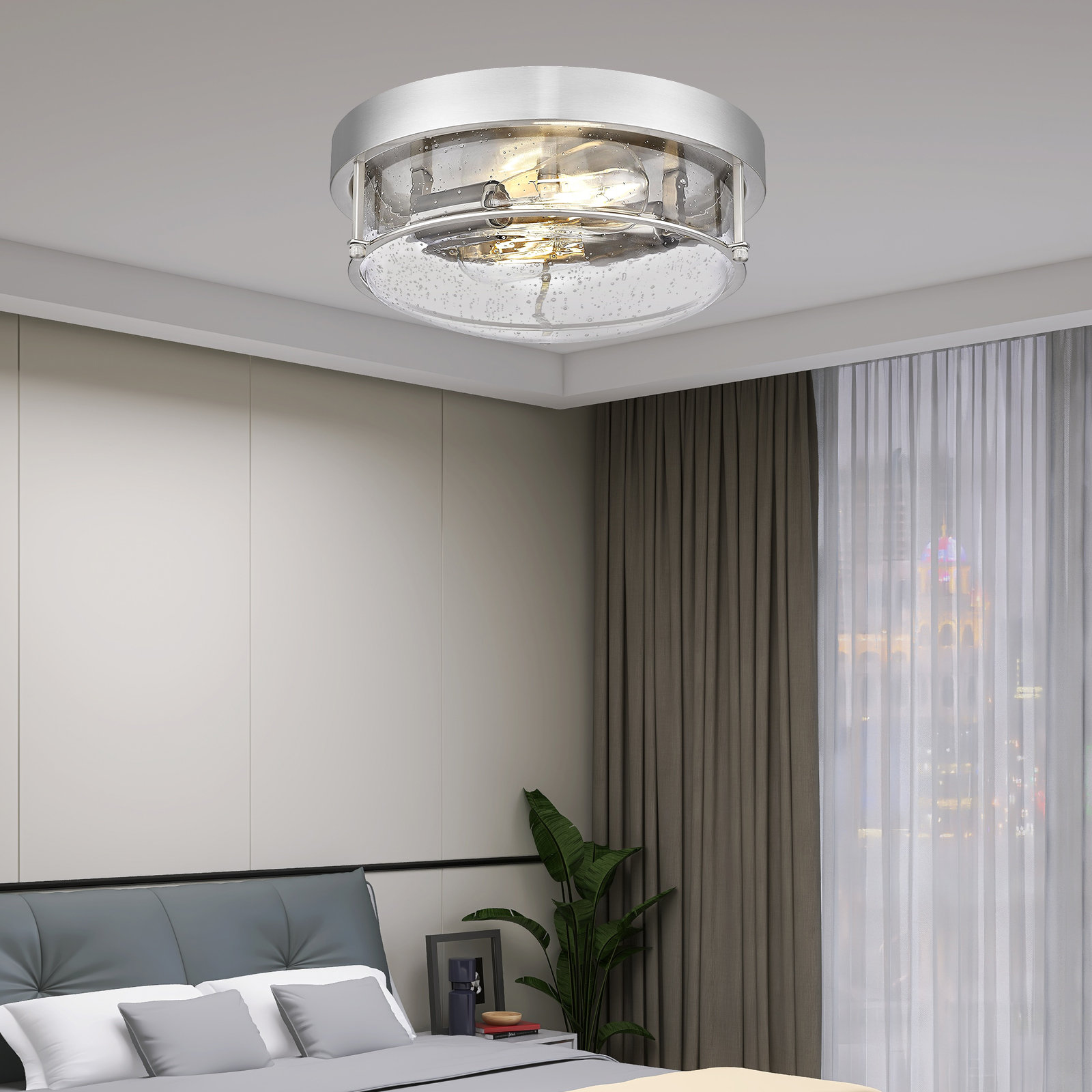 Ivy Bronx 2 Light Embedded Ceiling Lights, Modern Rustic Style ...