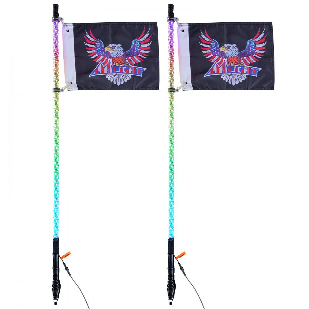 Stellweilan Tessberg 3 FT Whip Light with Spring Base, Led Whip Light ...