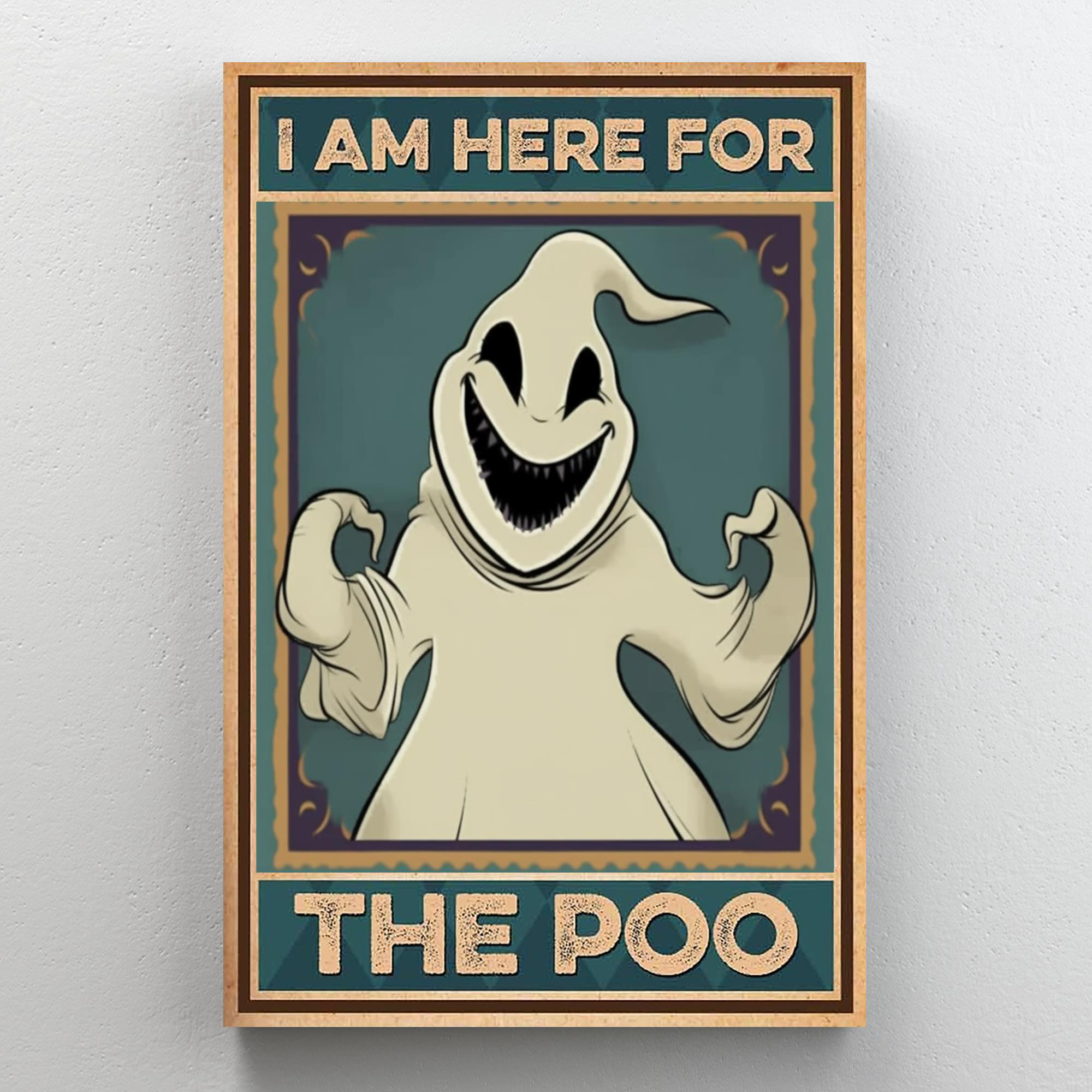 Trinx I Am Here For The Poo On Canvas Graphic Art | Wayfair