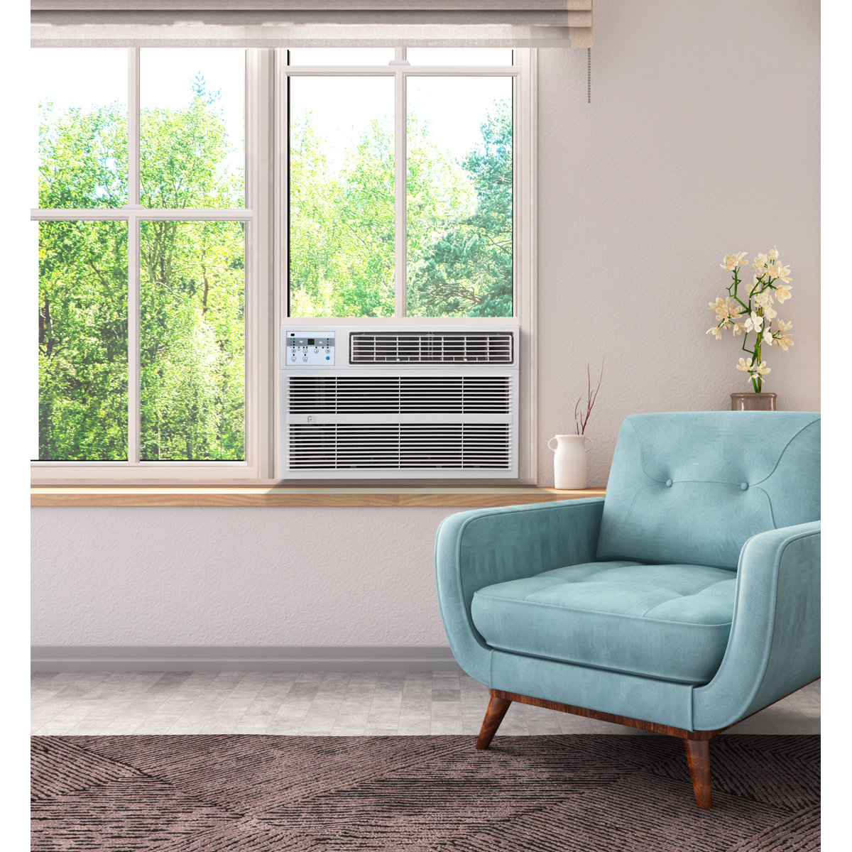 Perfect Aire 12,000 BTU Window Air Conditioner with Heater and Remote ...