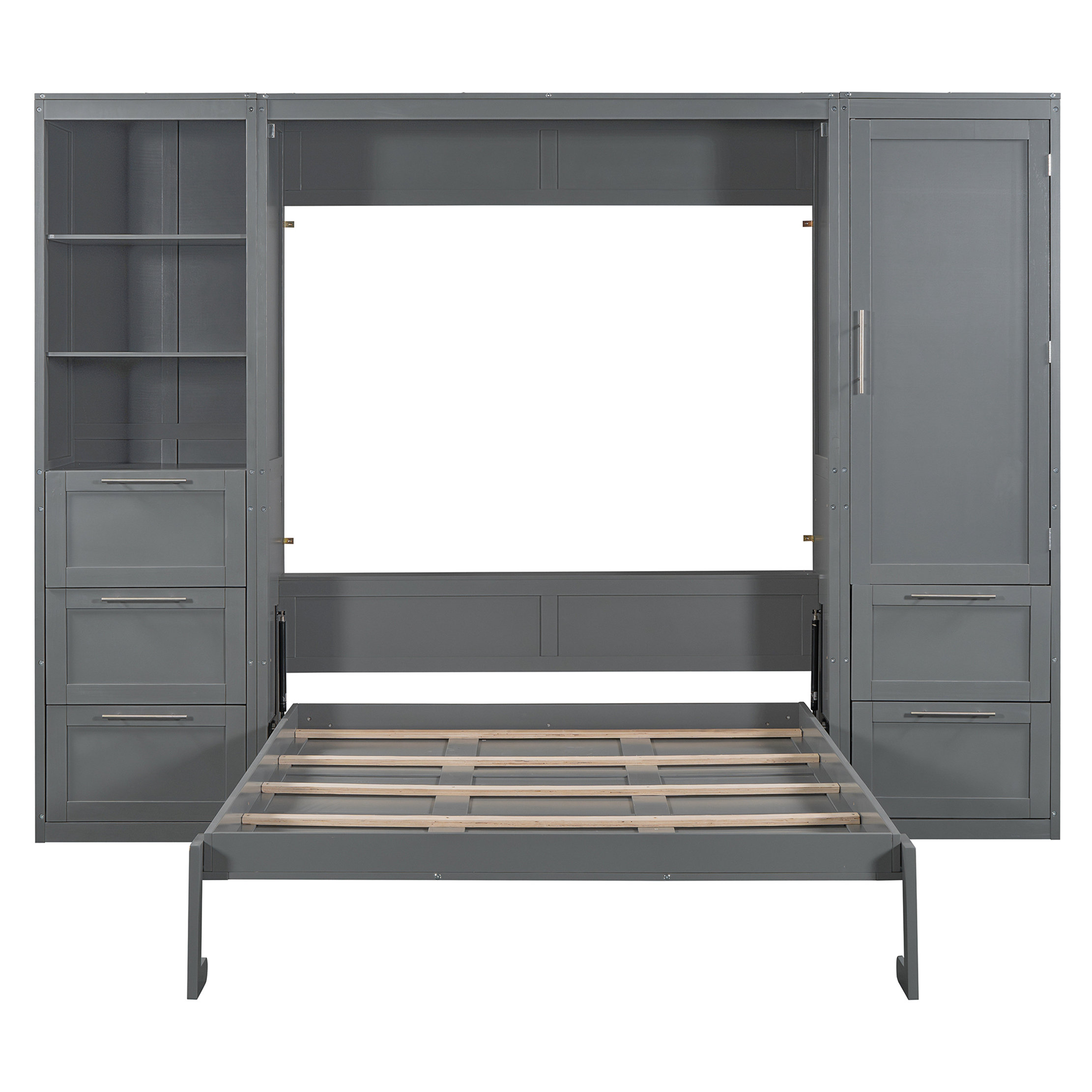 Red Barrel Studio® Murphy Bed With Integrated Storage And Space-Saving ...
