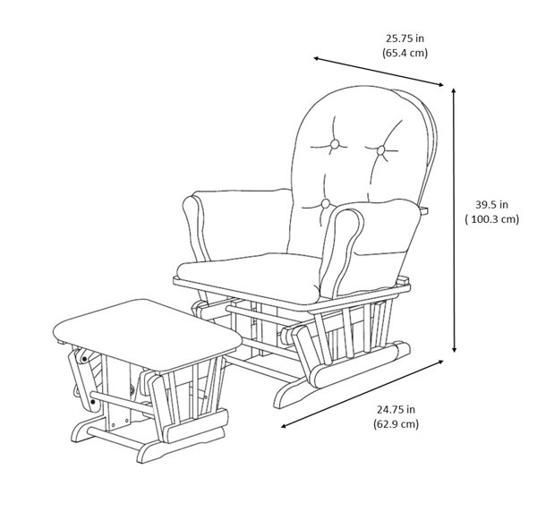 Storkcraft Hoop Glider with Ottoman & Reviews | Wayfair