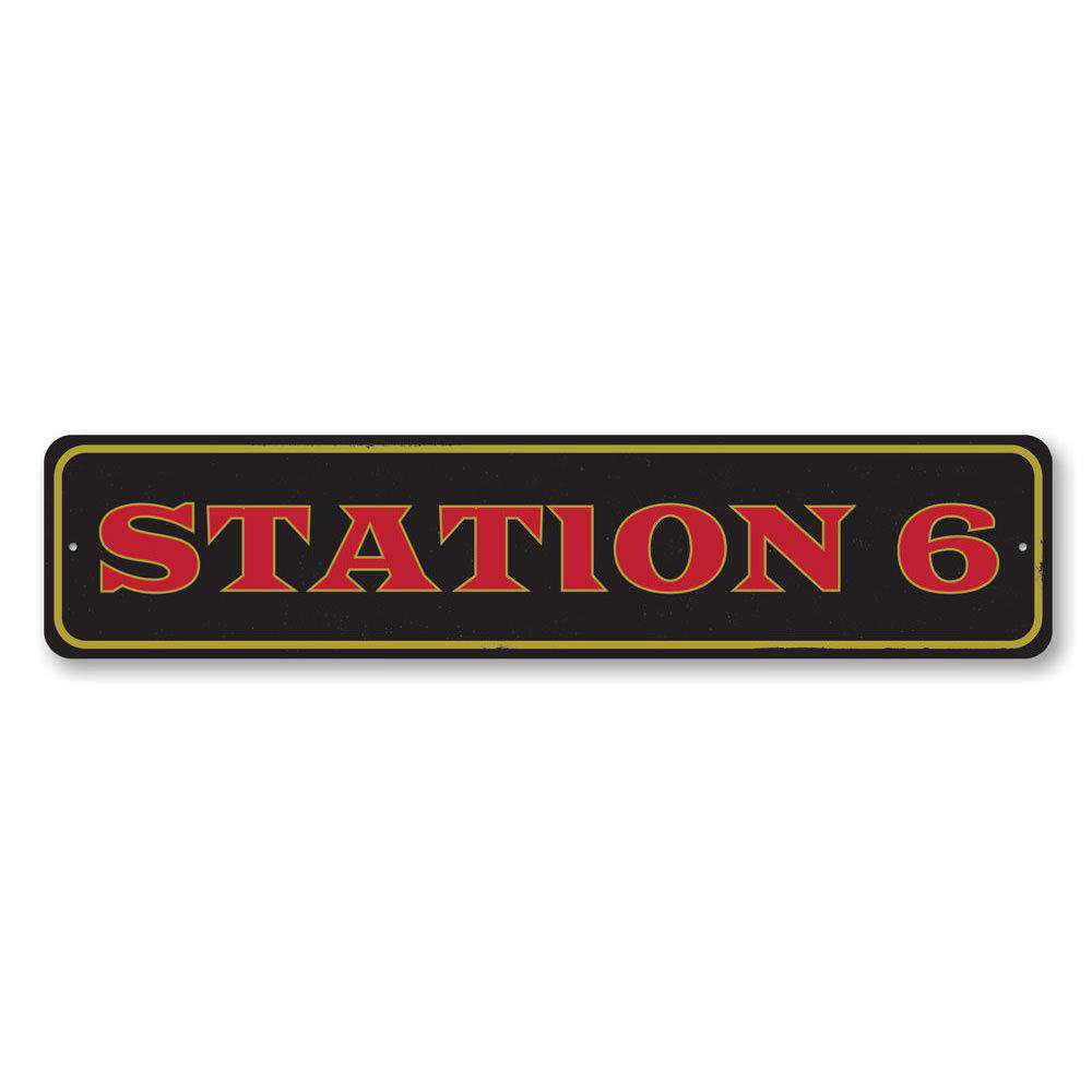 Lizton Sign Shop, Inc Station Number Custom Aluminum Sign | Wayfair