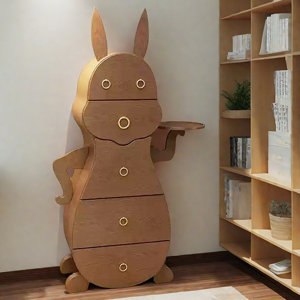 Dream cabinet Solid wood creative rabbit decorative cabinet | Wayfair