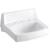 Kohler Greenwich Ceramic 21" Wall Mount Bathroom Sink with Overflow ...