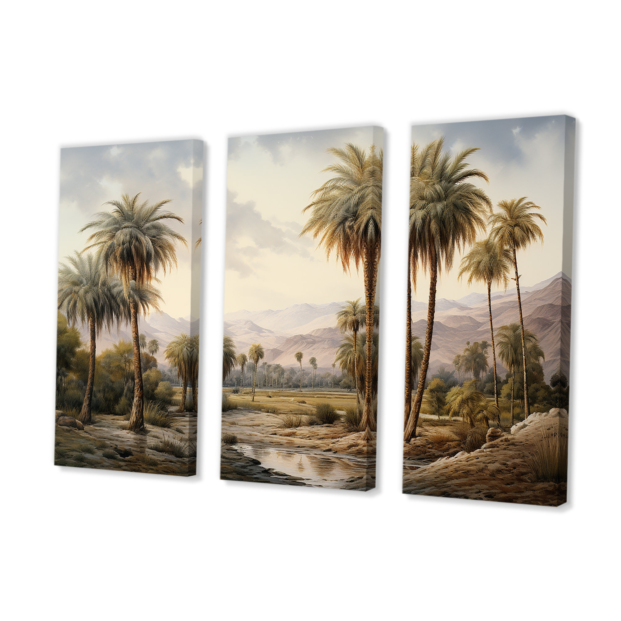 Bay Isle Home™ Palm Tree Desert Oasis I - Palms & Palm Trees Canvas ...