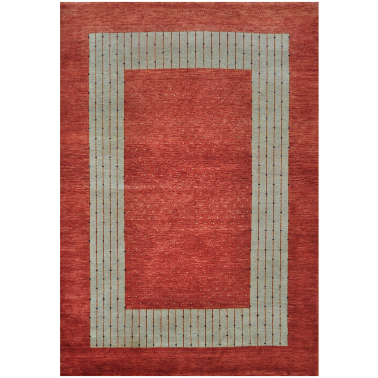 Foundry Select Hand Knotted Wool Striped Rug | Wayfair