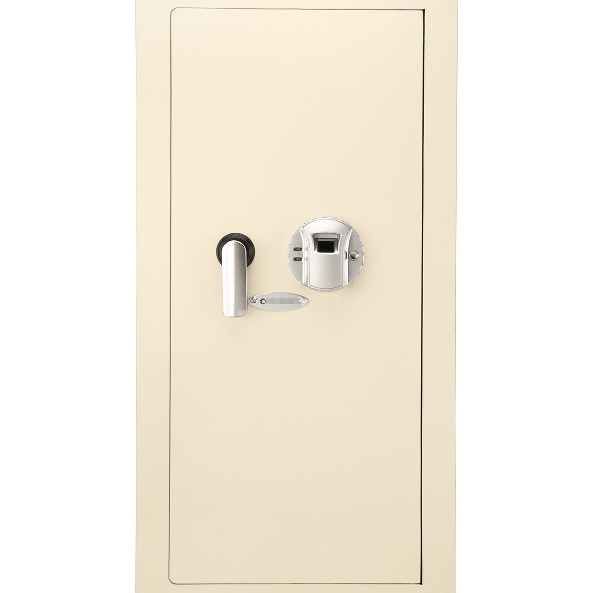 BoudoirBloom 0.82 Cubic Ft Biometric Wall Safe In Beige, Secure Storage ...