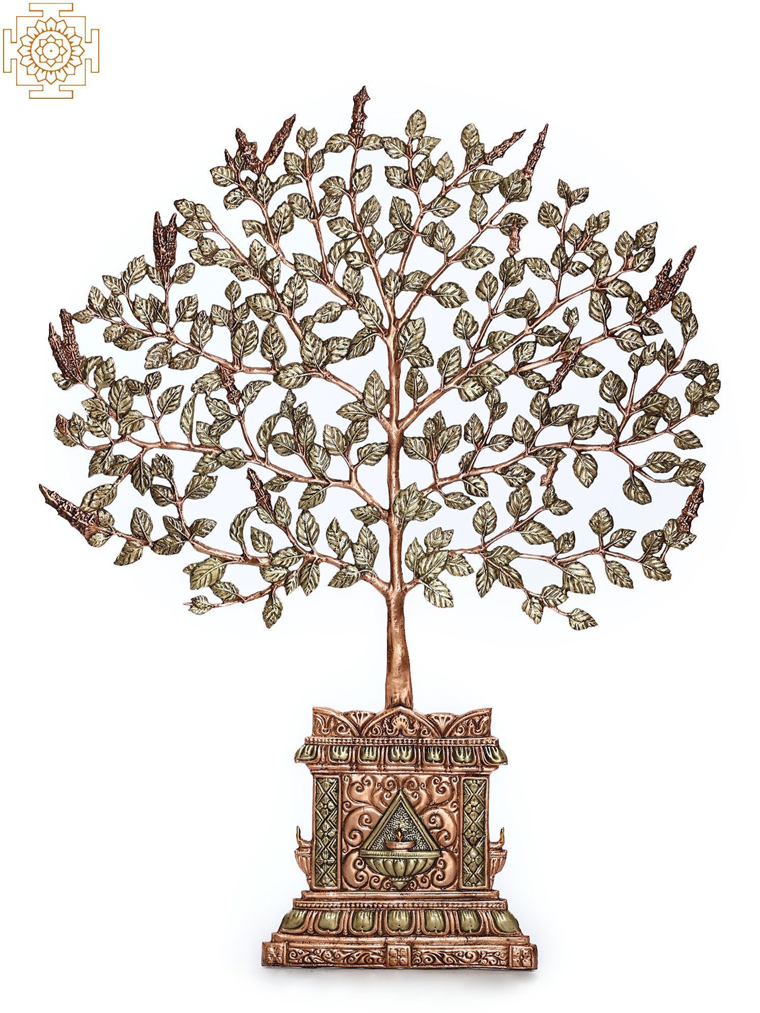 Exotic India Beautiful Tulsi Tree in Brass Wall Décor | Wayfair
