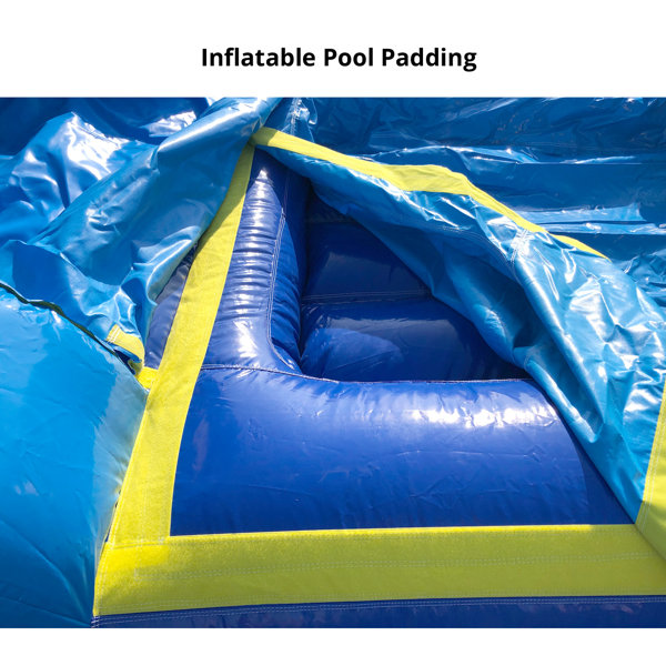 Jingo Jump 13' x 30' Inflatable Water Slide with Air Blower | Wayfair