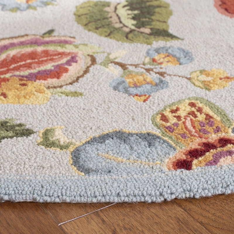 Safavieh Hand Hooked Wool Floral Rug | Wayfair