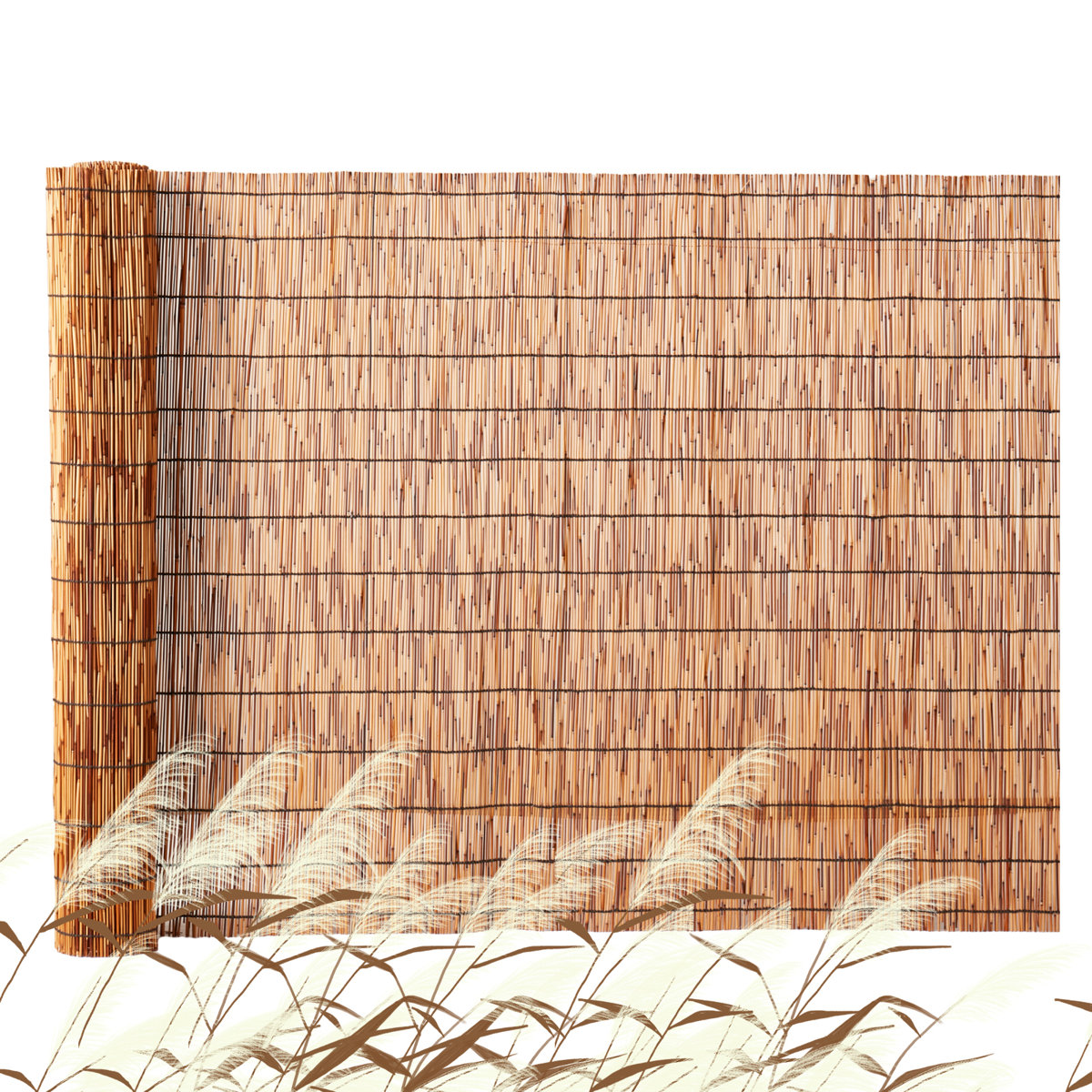 VEVOR Reed Fence Backyard Landscaping Privacy Blind Fencing Screen ...