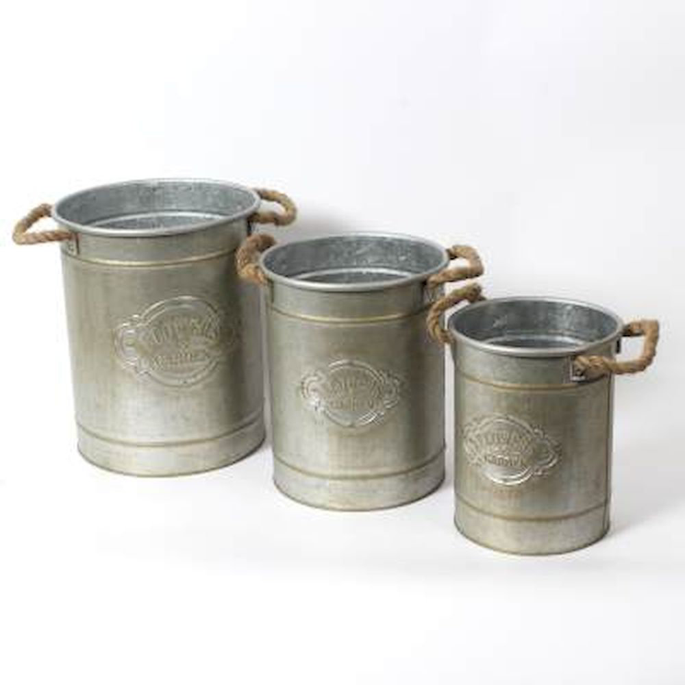 Gracie Oaks Jester Metal Pot Planter | Wayfair