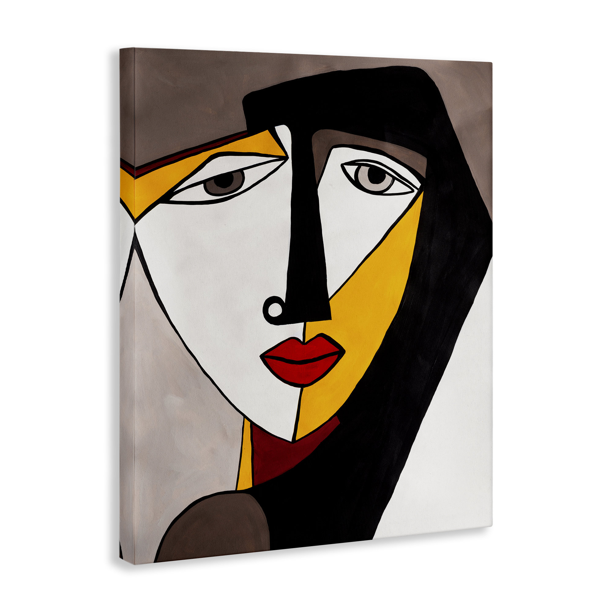 Wrought Studio Cubism Female Face Canvas Wall Art by Ruth Fromstein ...