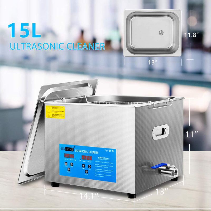 VIVOHOME Touch Controllable Electric Ultrasonic Cleaner Machine | Wayfair