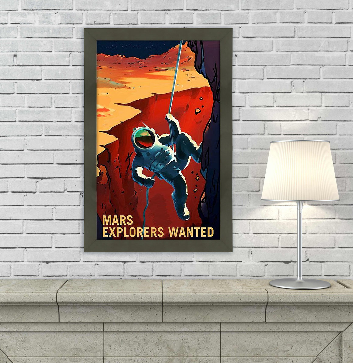 Wrought Studio™ 'Explorers Wanted' Framed Graphic Art Print | Wayfair