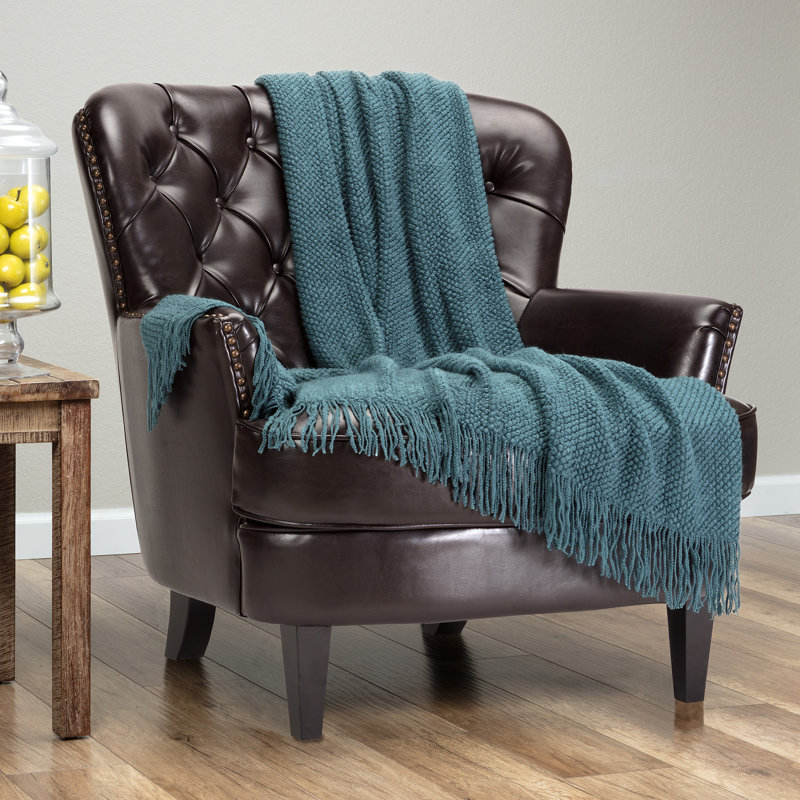 Chanasya Round Pearl Textured Super Soft Throw & Reviews | Wayfair