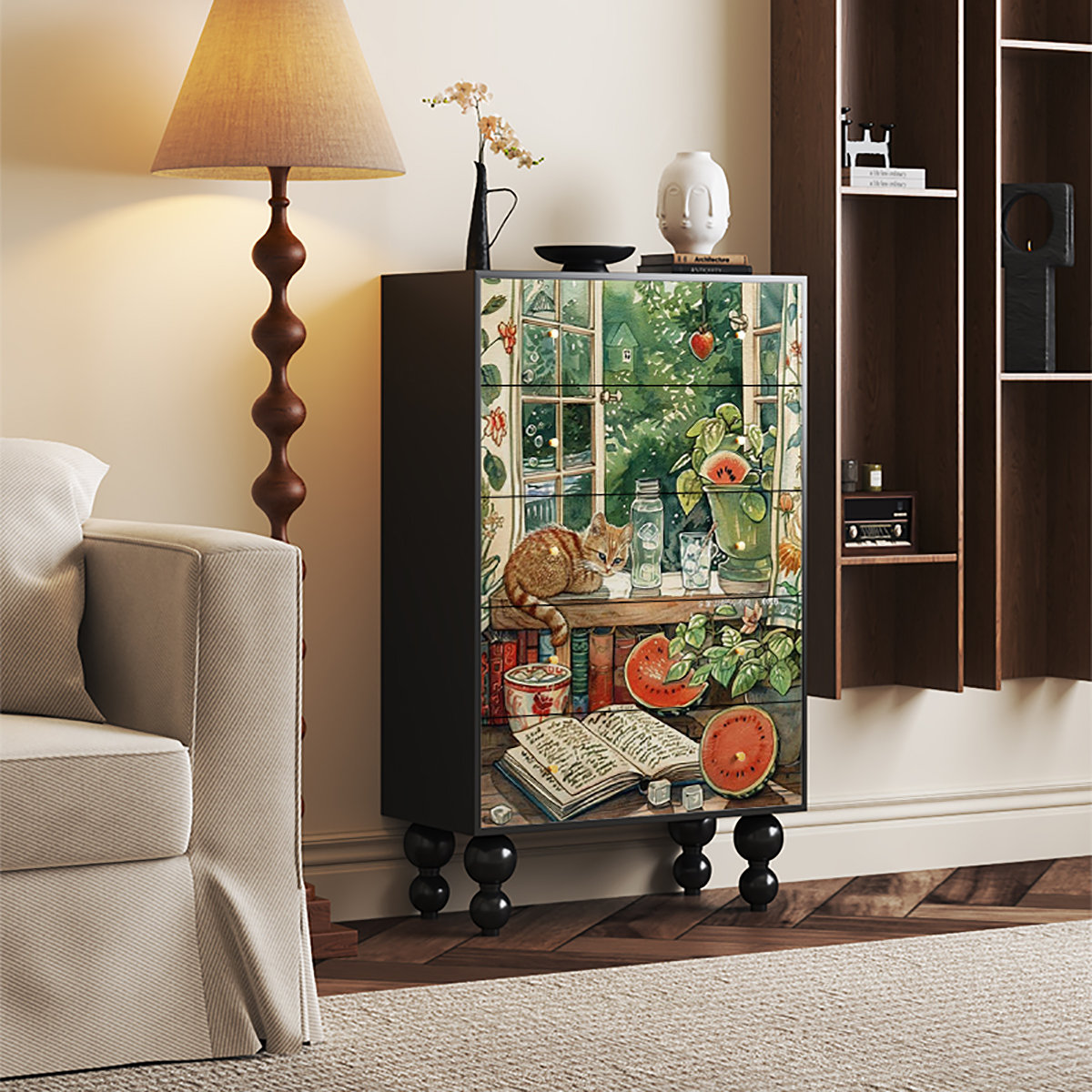 interanest French high-end storage decorative cabinet | Wayfair
