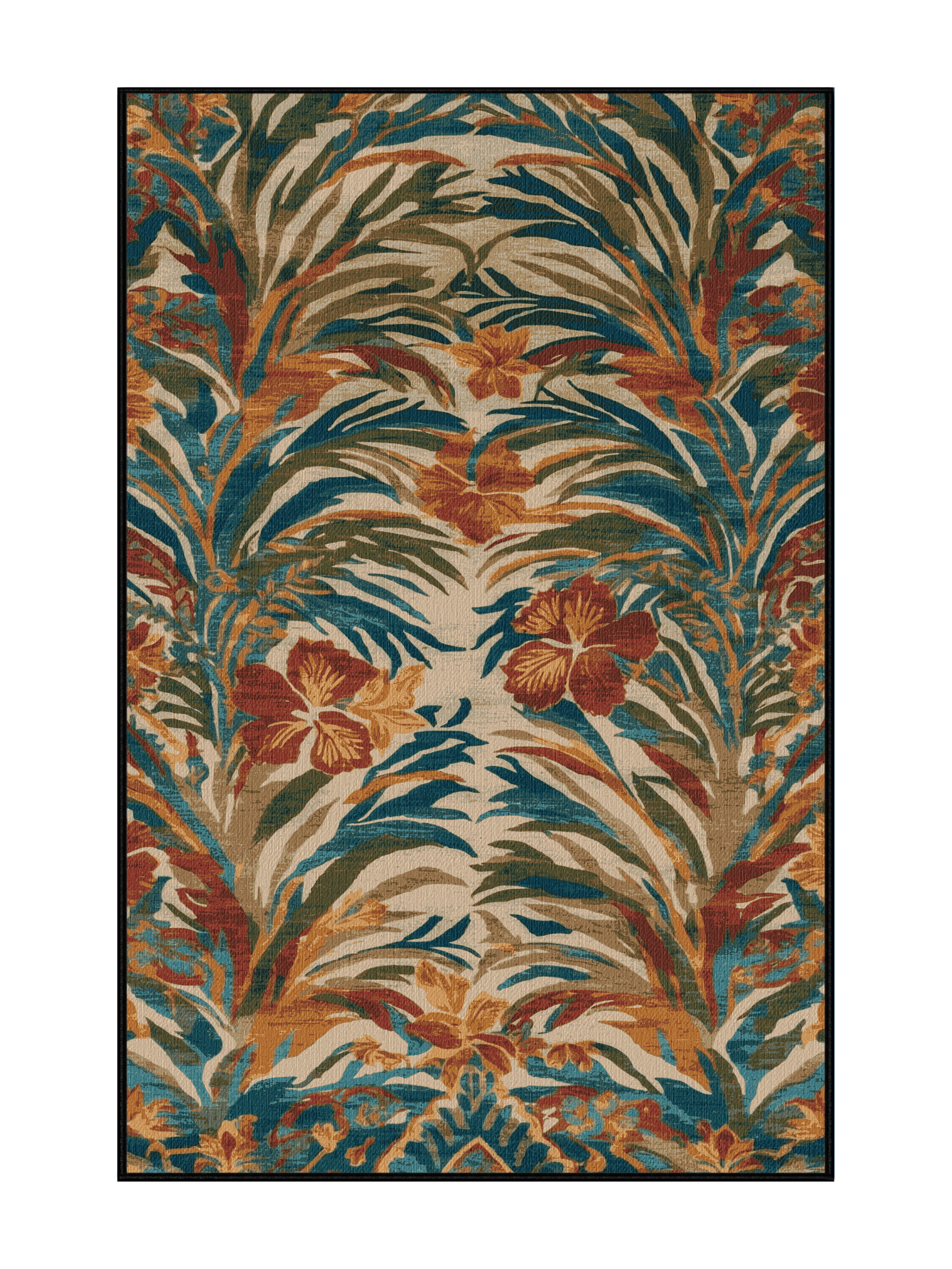 Hokku Designs Washable Tropical Pacific Coastal Area Rug | Wayfair
