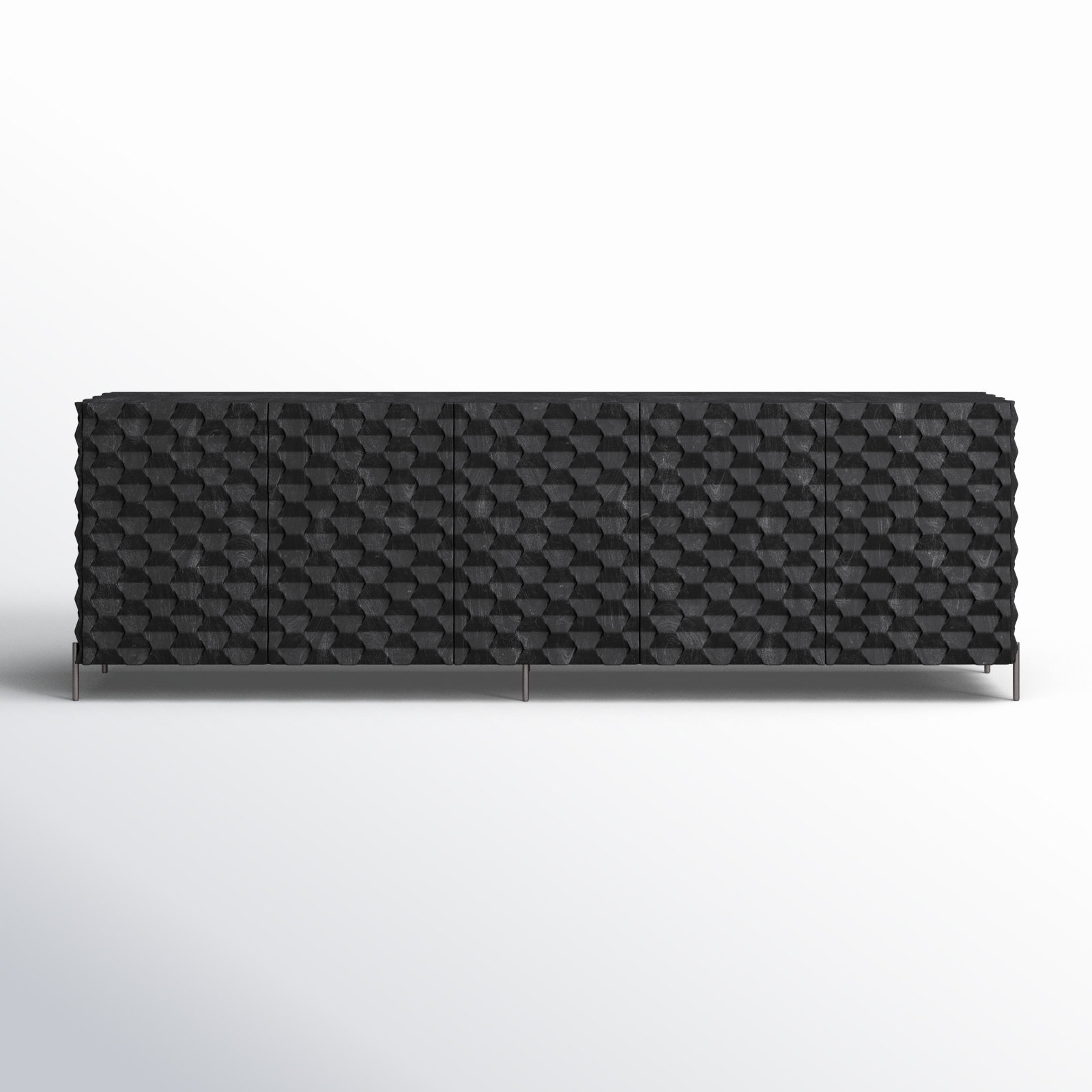 AllModern Elsa Solid Wood TV Stand for TVs up to 88" & Reviews | Wayfair