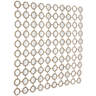 Wade Logan® Metal Geometric Room Wall Mirror with Grid Pattern ...