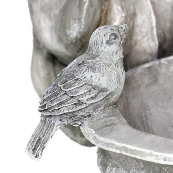 Exhart Saint Francis Bird Feeder Garden Statue, 19 Inch & Reviews | Wayfair