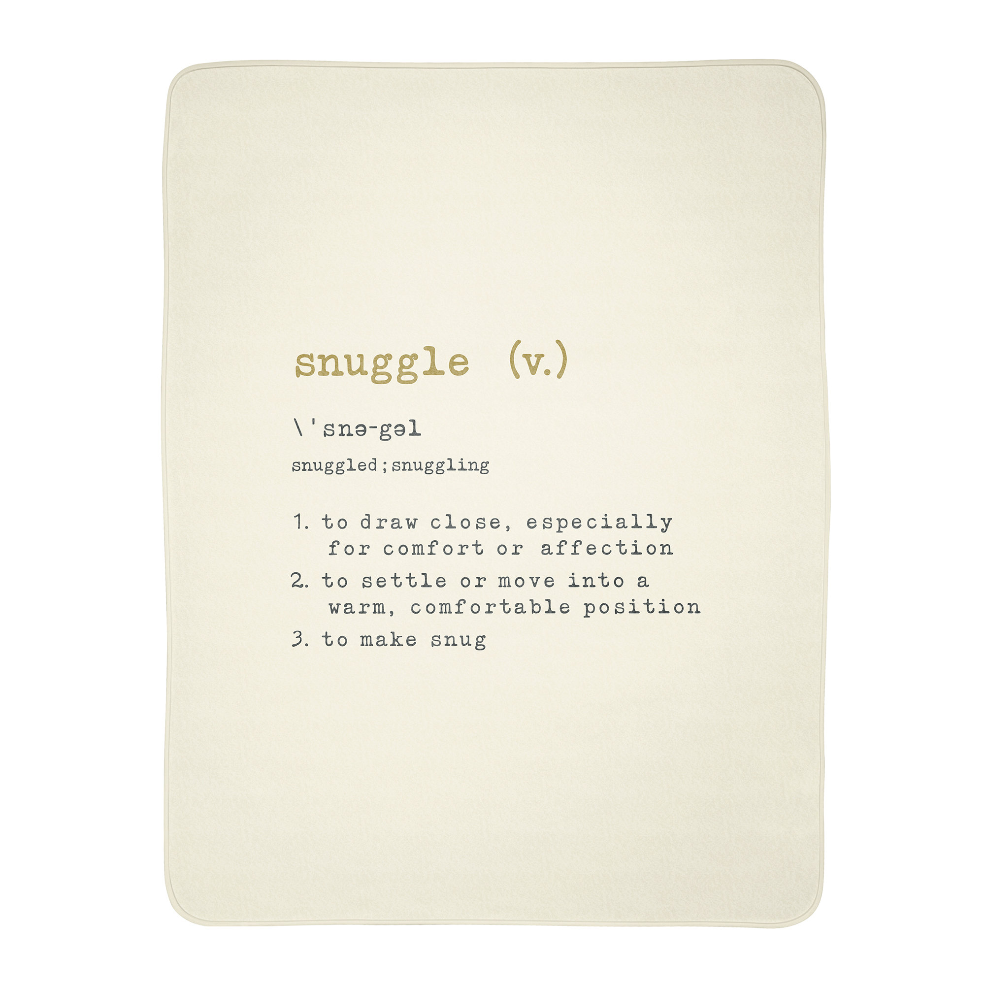 Lillian Rose Funny Snuggle Definition Throw | Wayfair