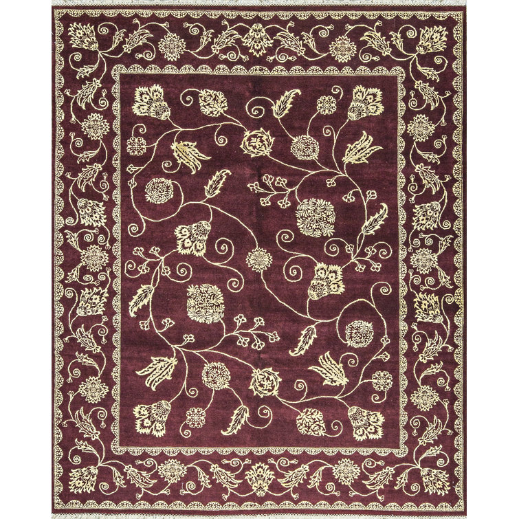 Bokara Rug Co., Inc. Hand-Knotted High-Quality Red and Gold Area Rug ...