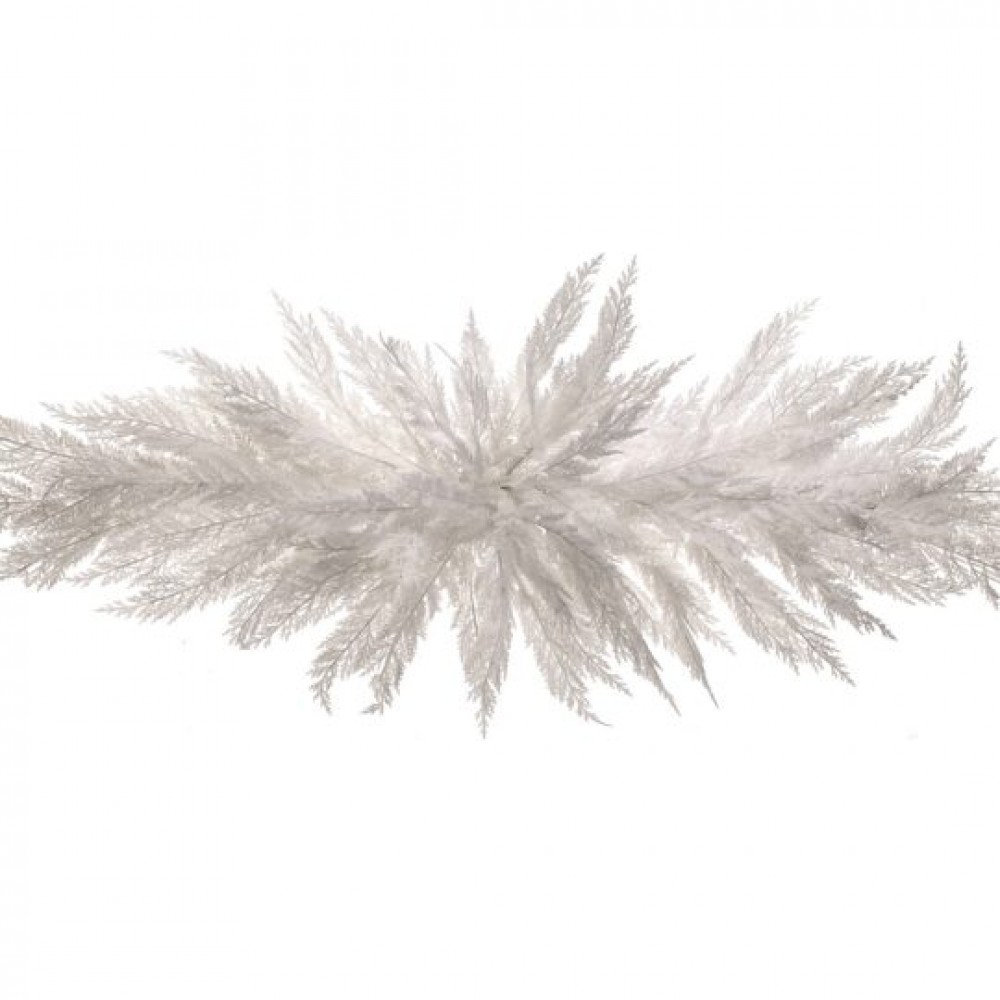 One Allium Way® Winter Snowy White Cedar Swag | Wayfair