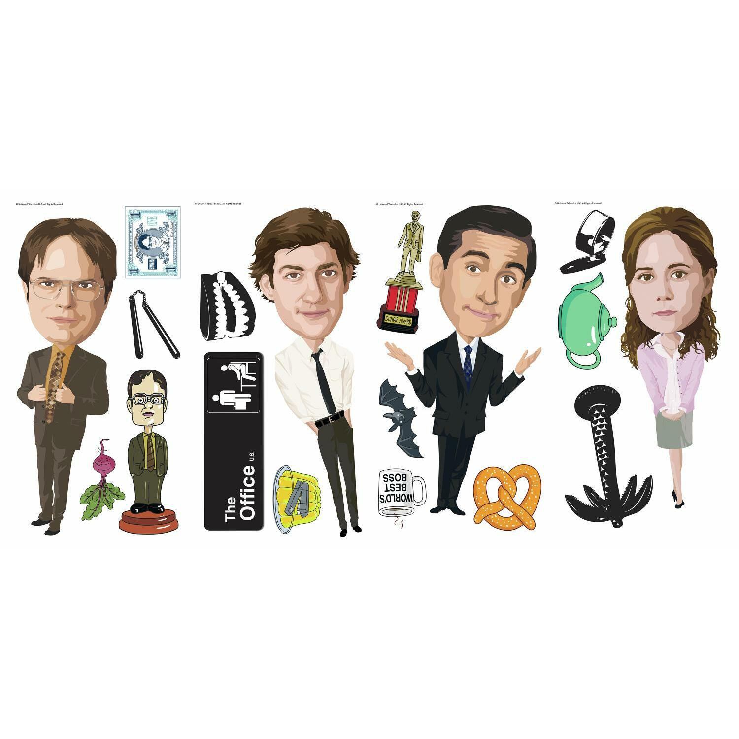 Room Mates The Office Peel and Stick Wall Decals by RoomMates | Wayfair