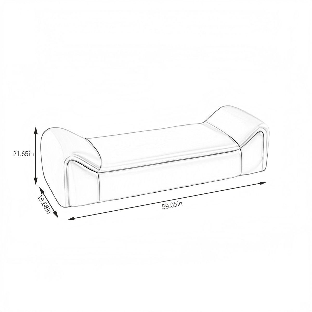 Hokku Designs Nanshi Leather Match Upholstered Bench | Wayfair
