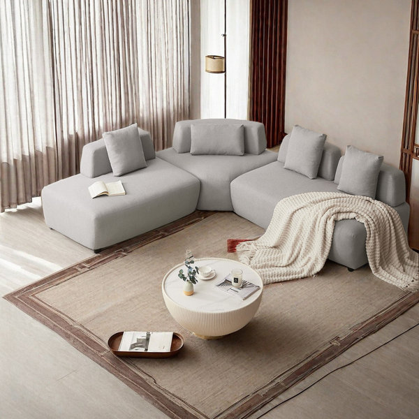 Latitude Run® Aliviah 3 - Piece Upholstered Sectional | Wayfair