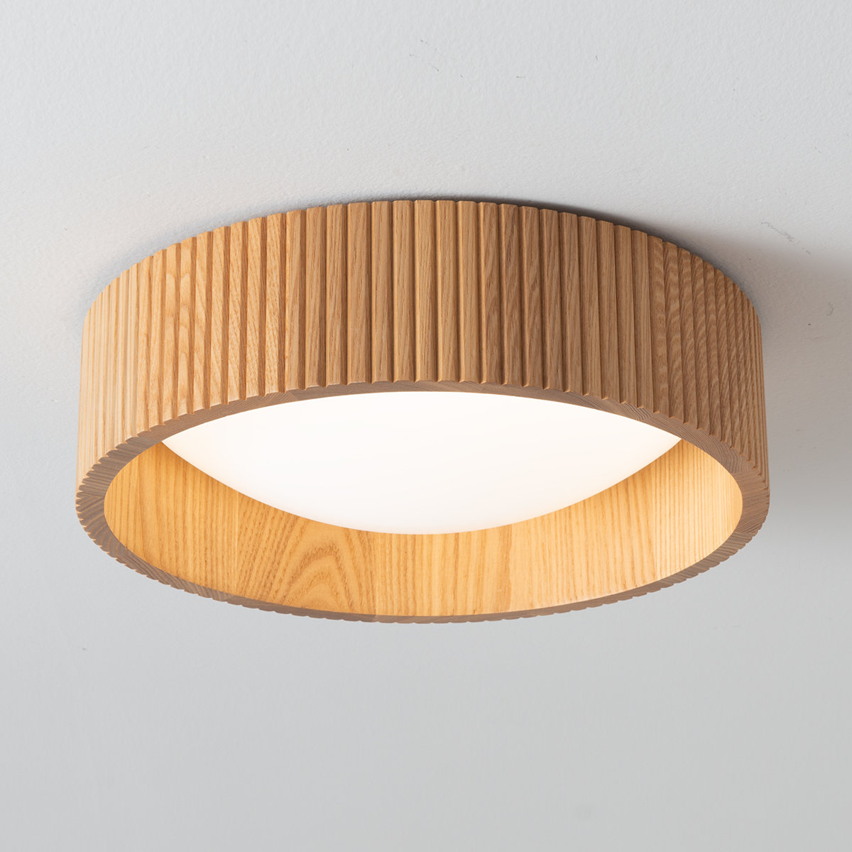 Corrigan Studio® Tambo 14" Flush Mount Ceiling Light - Glass Diffuser ...