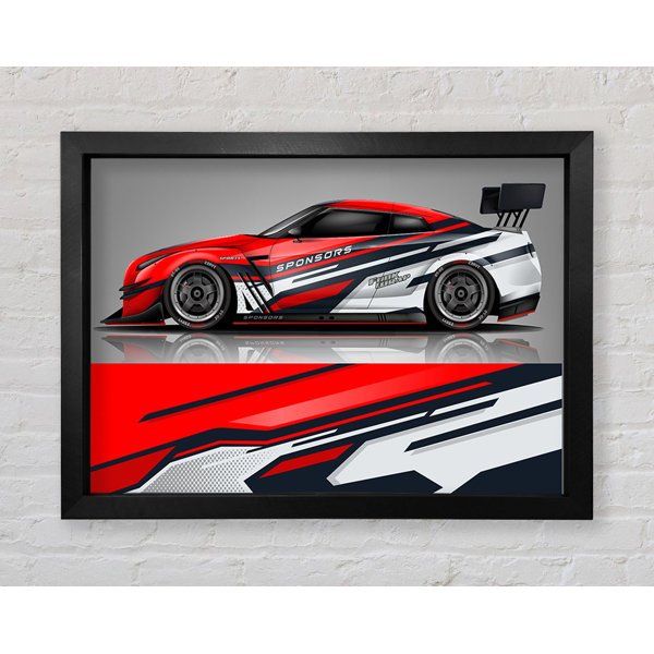 Ebern Designs Super Car Racer - Single Picture Frame Art Prints ...