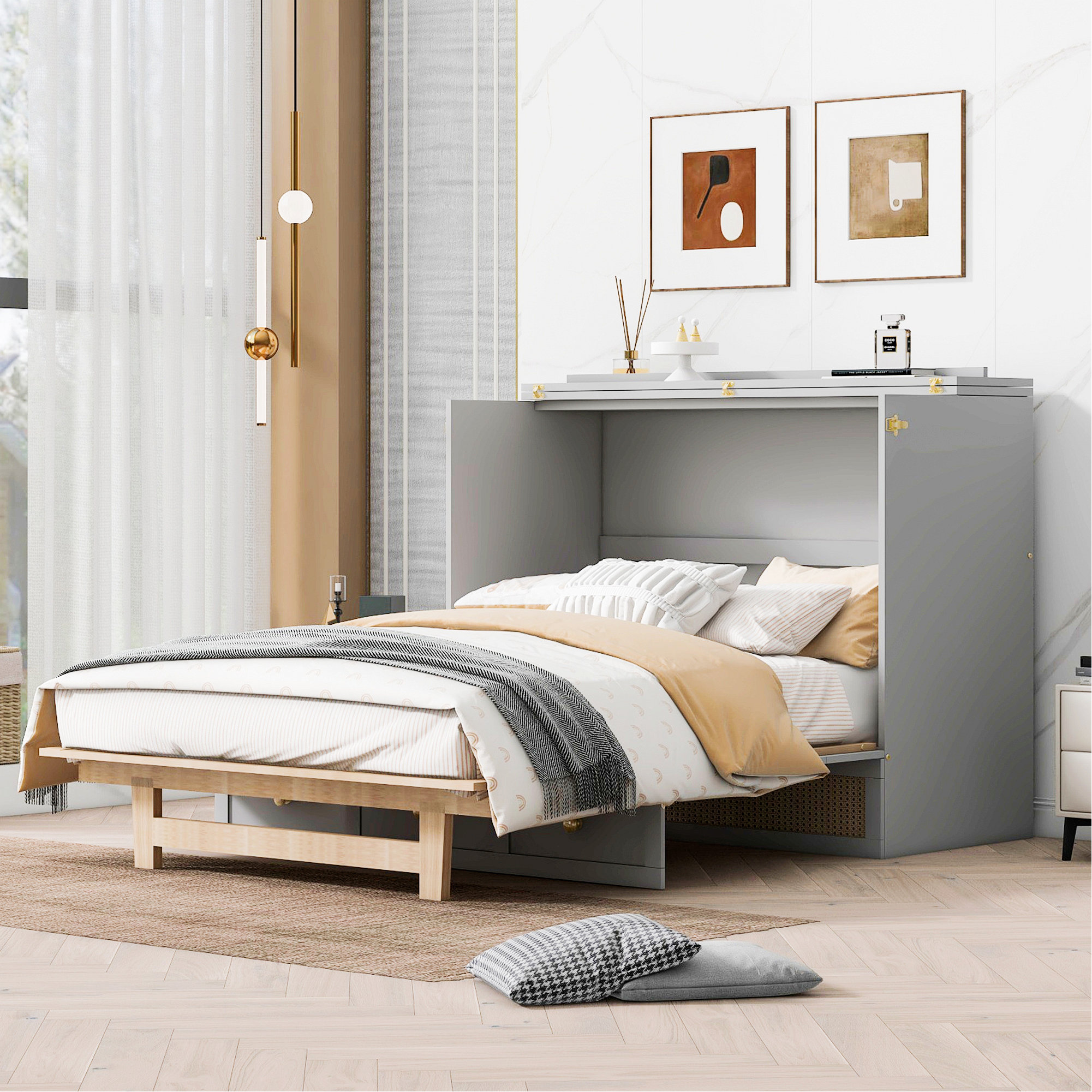 Red Barrel Studio® Parthina Murphy Bed | Wayfair