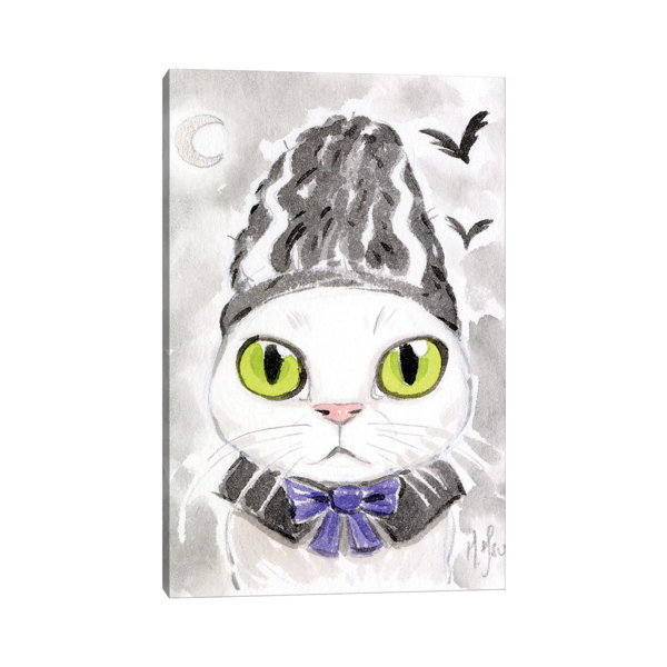 East Urban Home " Cat - Bride Of Frankenstein " Painting Print ...