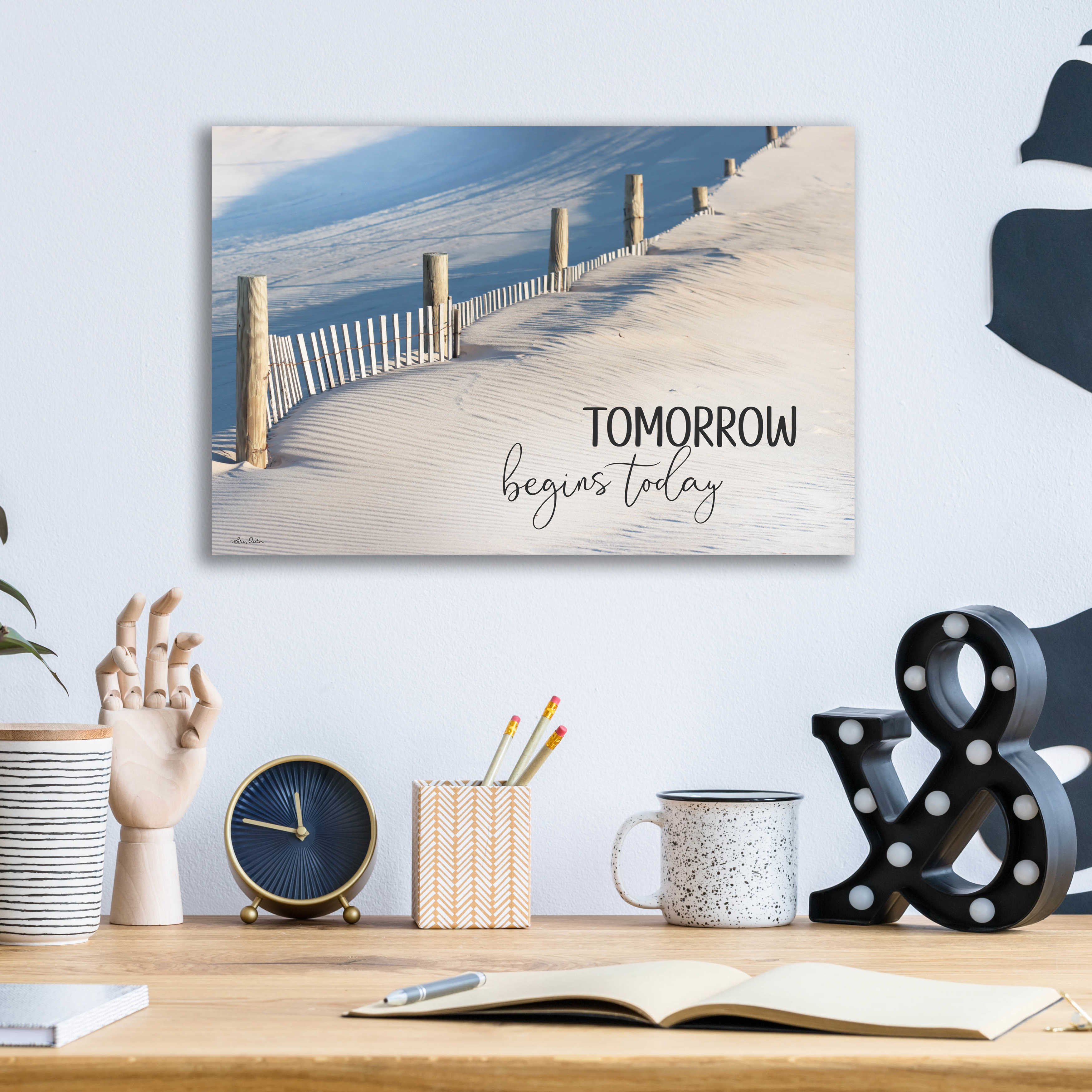 Trinx Tomorrow Begins Today by Lori Deiter - Unframed Graphic Art | Wayfair