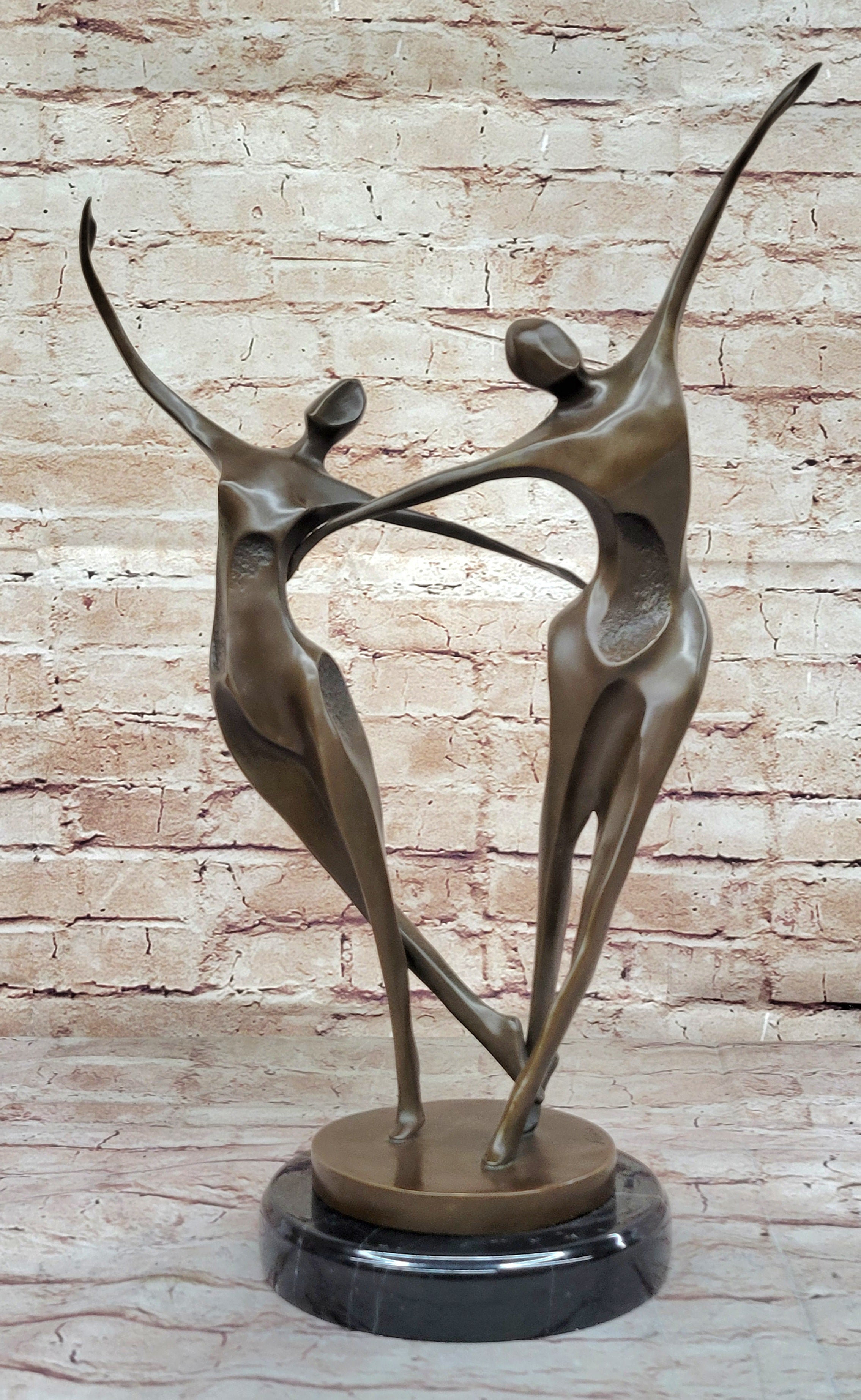 Orren Ellis Taneca Dancing Couple Pair Romantic Abstract Modern Art ...