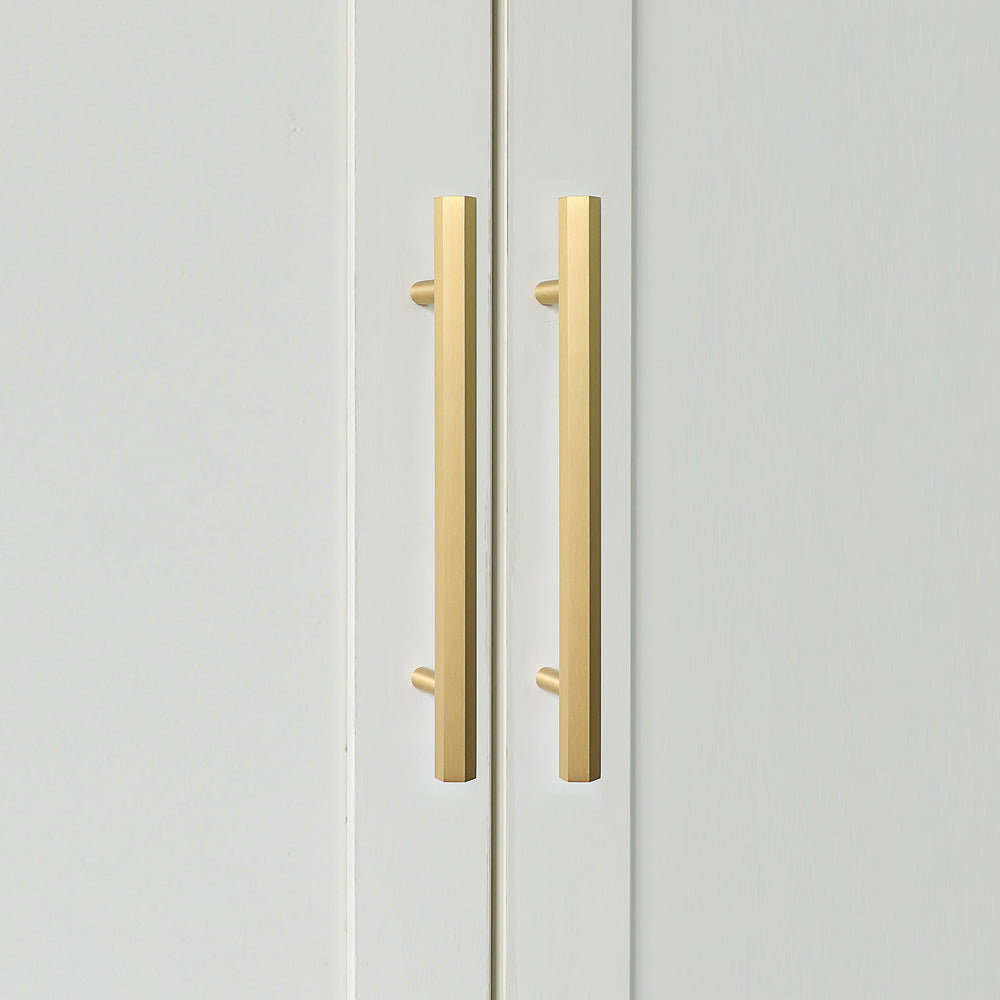 Redefine Hardware Hex Mid Century Modern Brass 5.9" Inch Bar Handle for ...