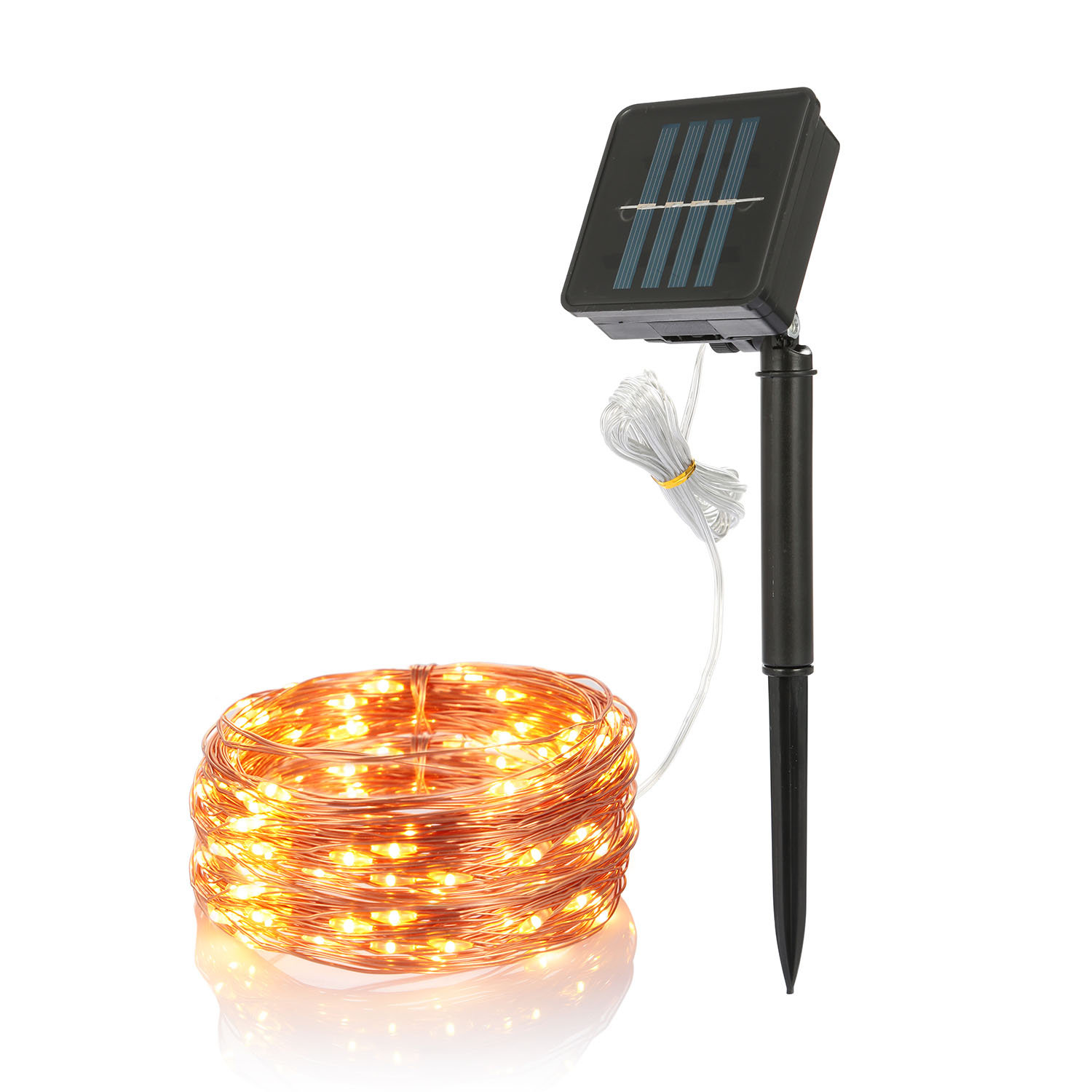 Arlmont & Co. 100 Leds Solar String Lights Outdoor IP65 Waterproof ...
