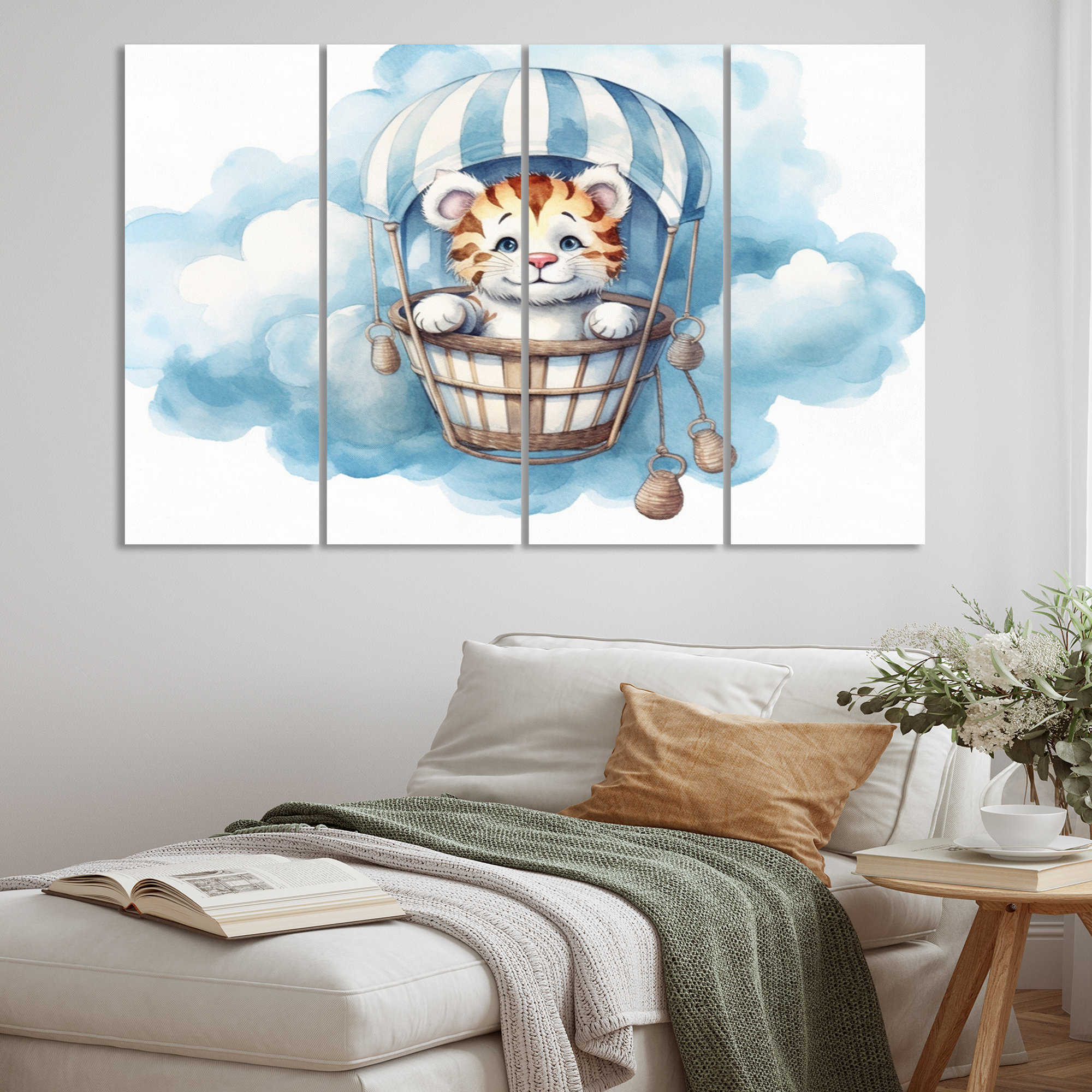 Zoomie Kids Nursery Adorable Tiger I - Animals Tiger Metal Wall Decor ...