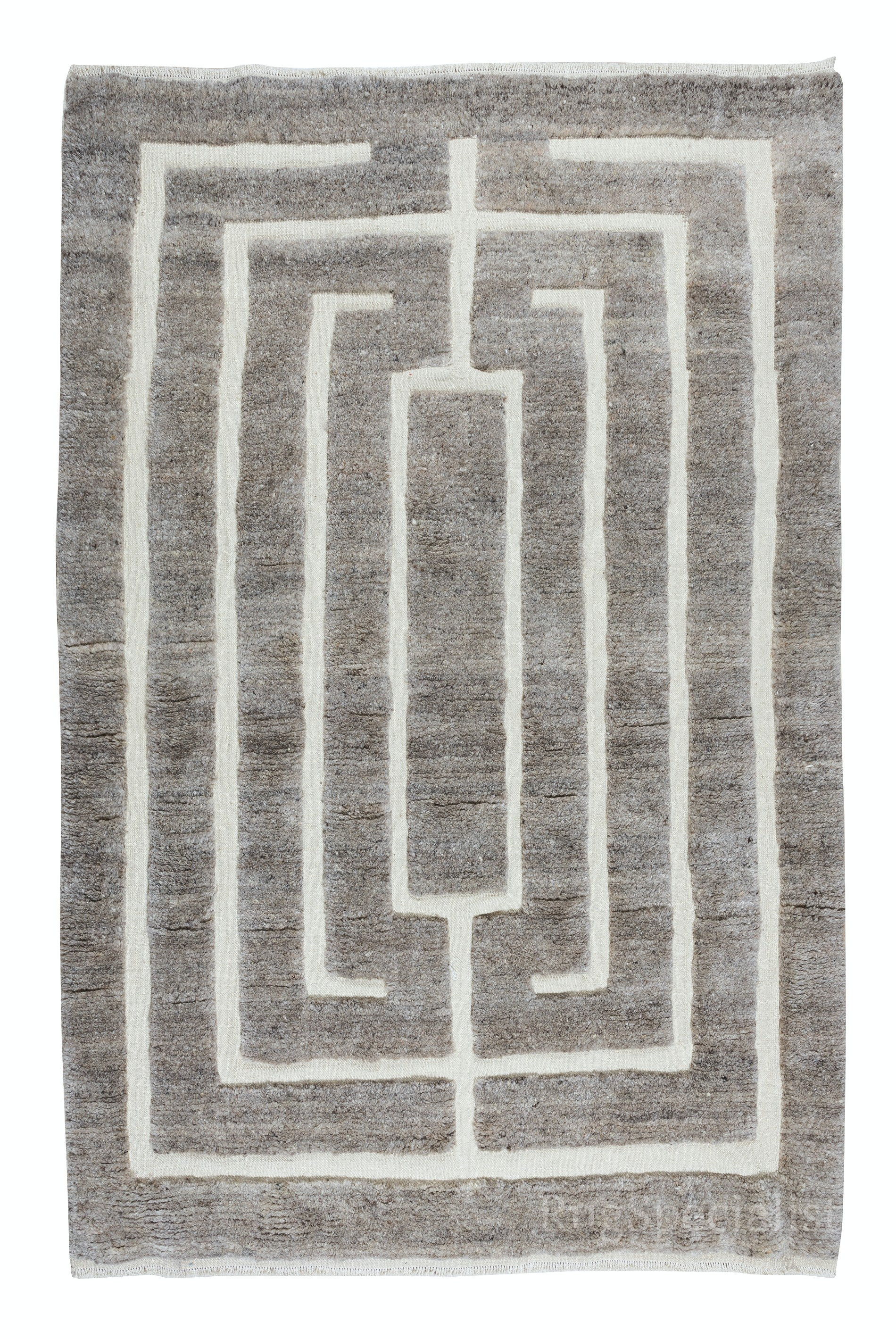Hokku Designs Modern Hand Knotted Tulu Rug. 100% Organic Wool. Made-to ...