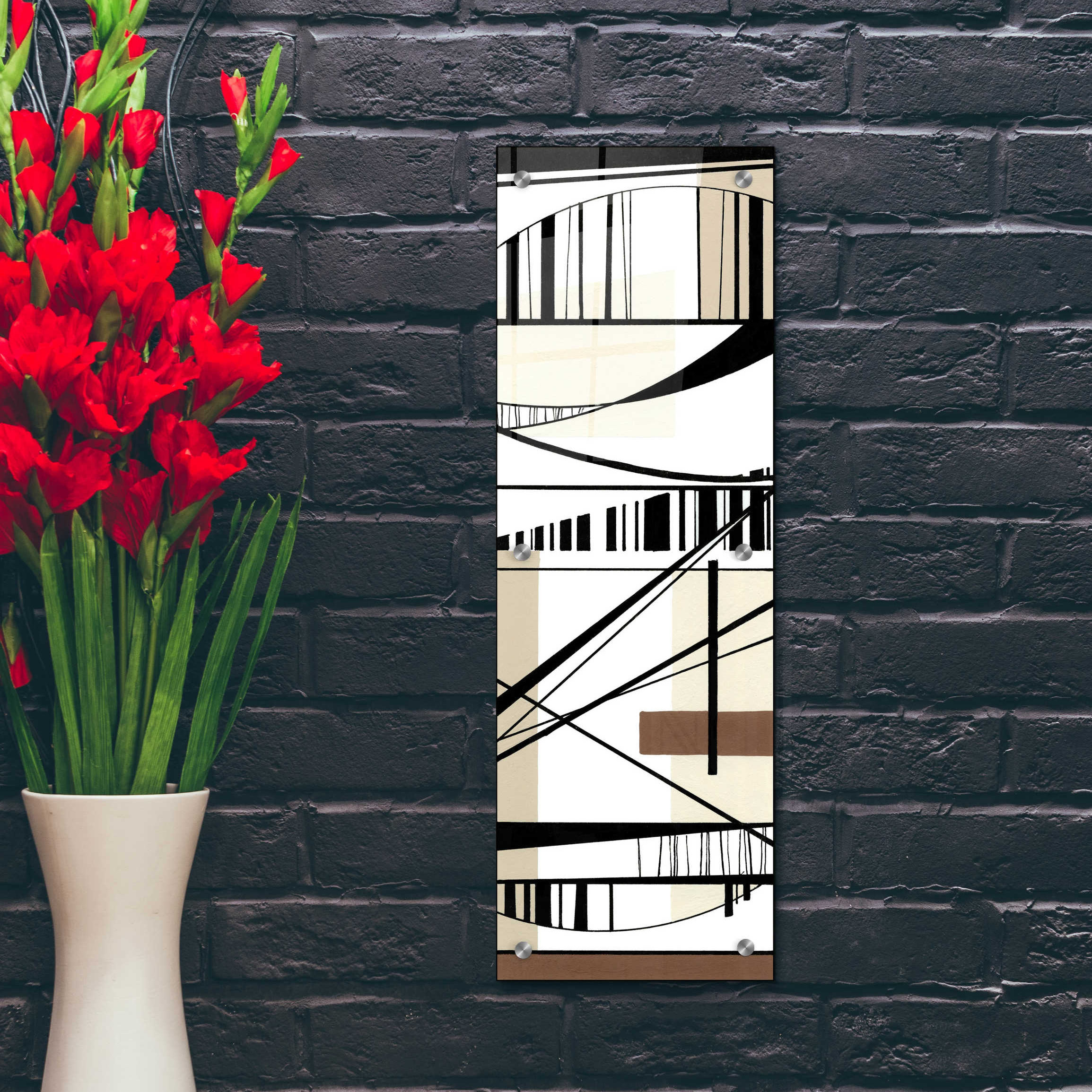 Trinx "Abstract Matrix II" By Ethan Harper, Acrylic Glass Wall Art, 12 ...