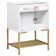 Mercer41 Rikkia 18'' Free Standing Single Bathroom Vanity with Ceramic ...