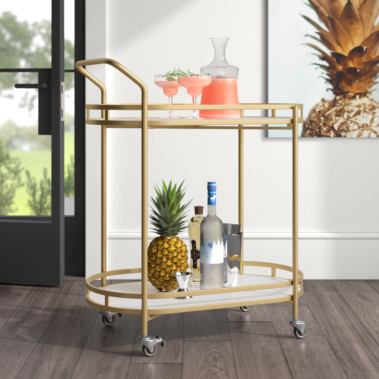 Willa Arlo™ Interiors Banda Bar Cart - Wayfair Canada